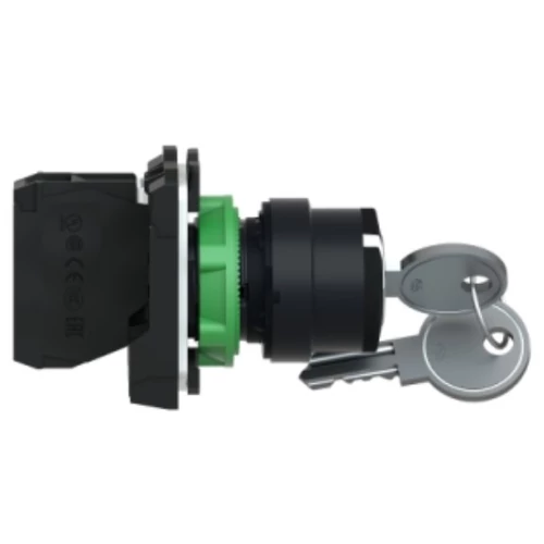 SCHNEIDER XB5AG21 Kulcsos választó kapcsoló kétállású n/o komplett